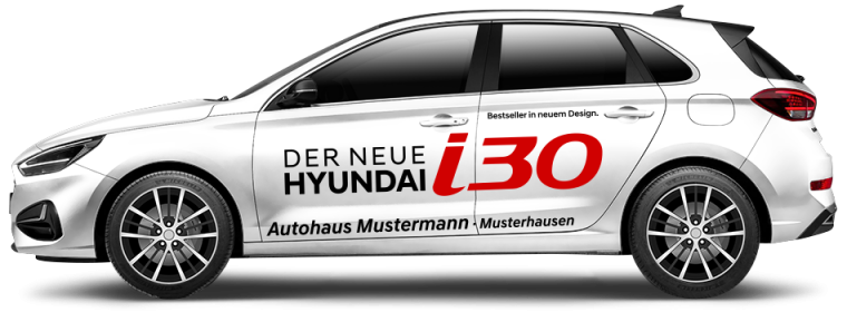 Sign-Line Werbeservice | Hyundai i30 02 | online kaufen