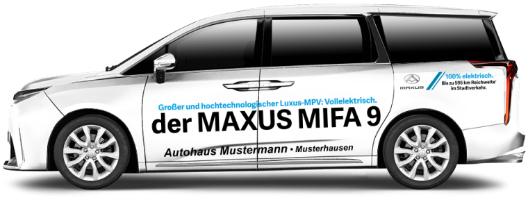 SIGNLINE Automotive Promotion | Maxus MiFa 9 03 | online kaufen