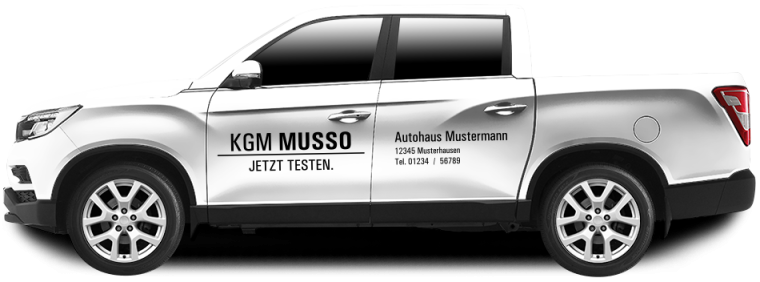 SIGNLINE Automotive Promotion | KGM Musso MINI | online kaufen